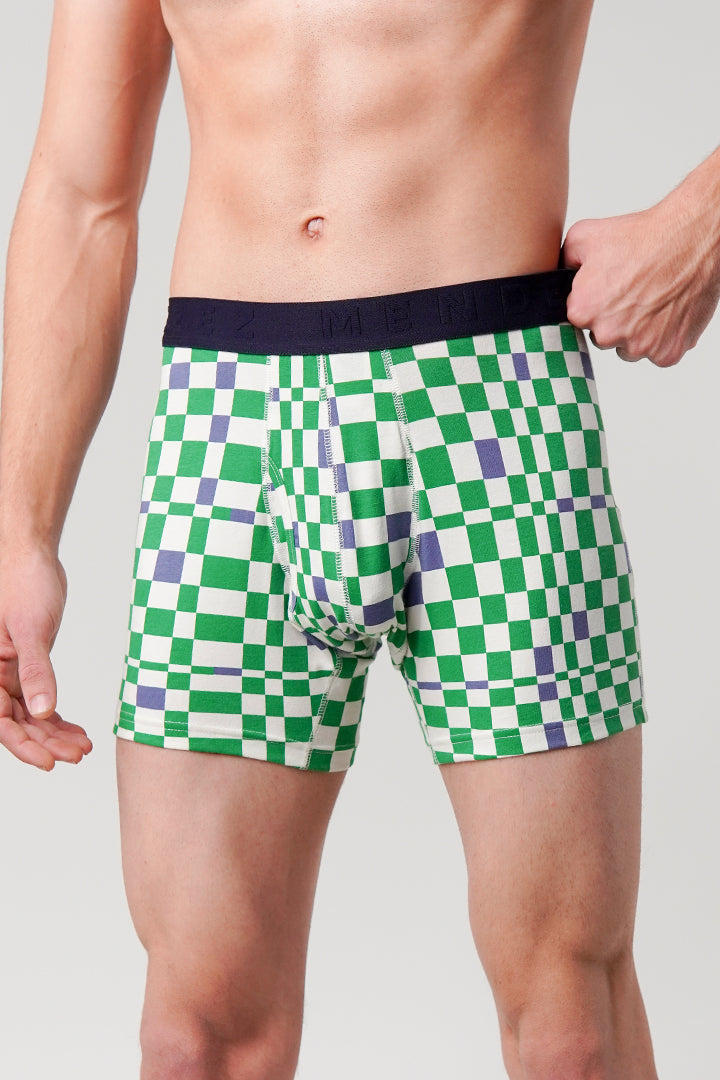 Checkered Ball Pouch Boxer - Multicolor – Mendeez
